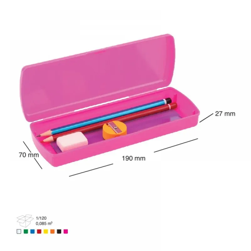 Kapaklı Kalemlik + Kalem + Kalemtraş + Silgi Set GML-C8277 | Gimel